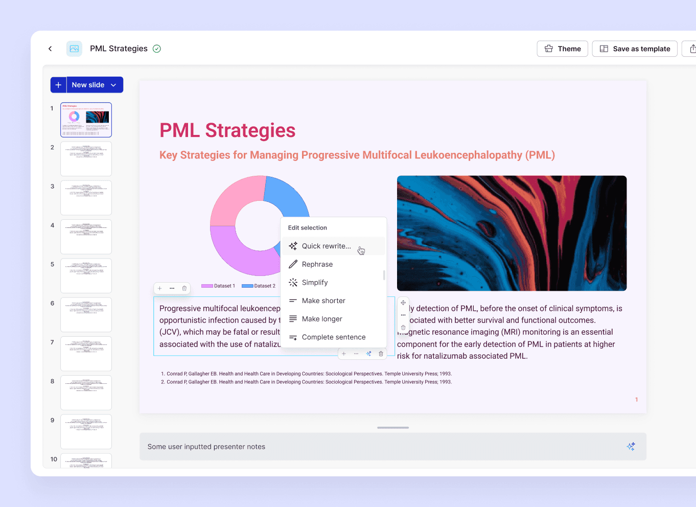 AI Slide Maker for Researchers, Medical Affairs, & Teachers
